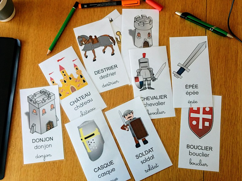 Flashcards dictionnaire du vocabulaire du Moyen Âge | maître françois