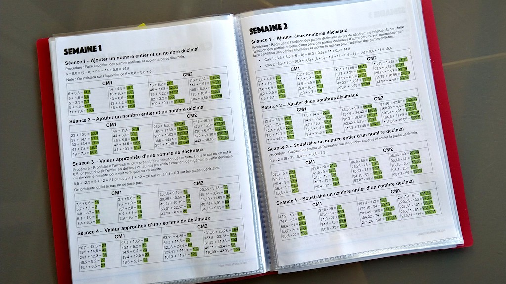 Calcul mental CM1 CM2 – Fichier enseignant, fichier élève projetable et ...
